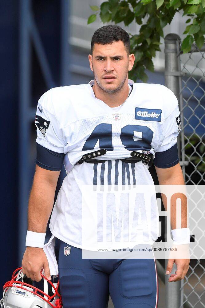 August 1, 2018: New England Patriots long snapper Joe Cardona (49 ...