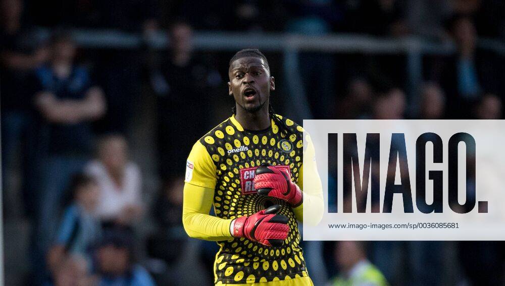 Goalkeeper Yves Ma-Kalambay of Wycombe Wanderers during the Carabao Cup ...