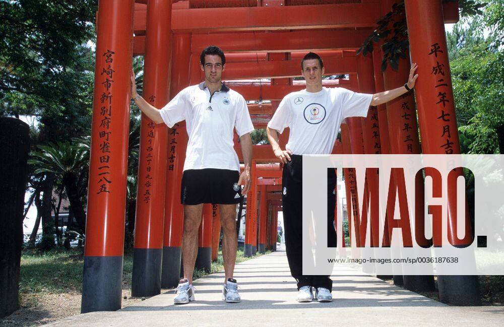 Christop Metzelder li and Sebastian Kehl from Team BRD photographed on ...