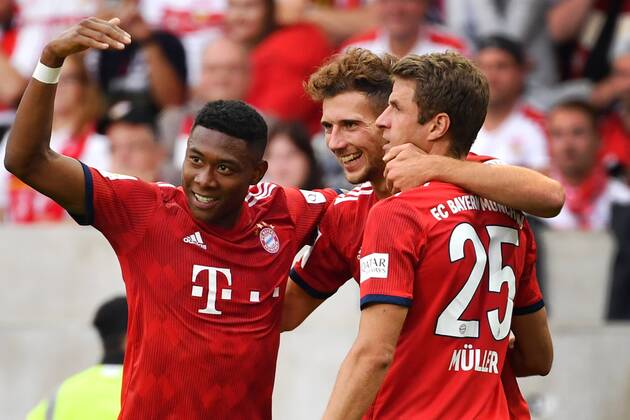 Torjubel Leon GORETZKA Bayern Muenchen Mitte after Goal to 0 1 with ...