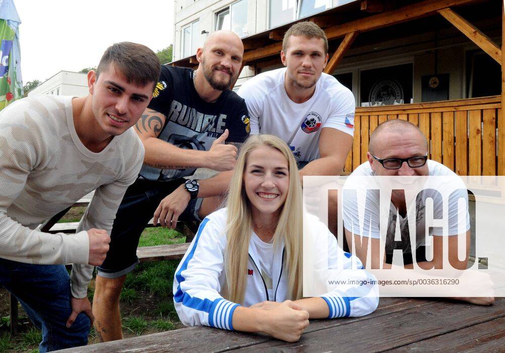 Czech professional boxers L-R up row VIKTOR AGATELJAN, STANISLAV ...