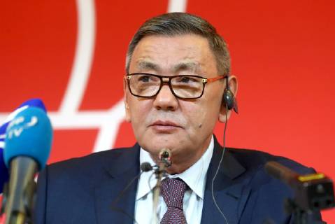 MOSCOW, RUSSIA - : Acting AIBA President Gafur Rakhimov and Umar ...