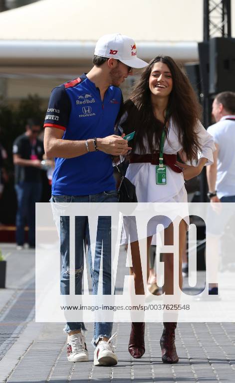 Pierre Gasly with girlfriend Scuderia Toro Rosso formula 1 GP Abu Dhabi ...