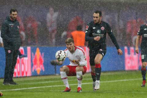 Timo Werner RB Leipzig vs. Levin Öztunali FSV Mainz 05 1 Soccer ...