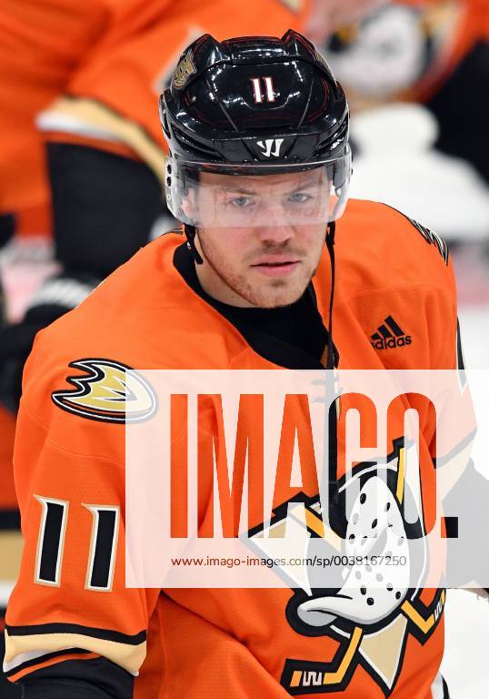ANAHEIM, CA - JANUARY 04: Anaheim Ducks rightwing Daniel Sprong (11) on ...