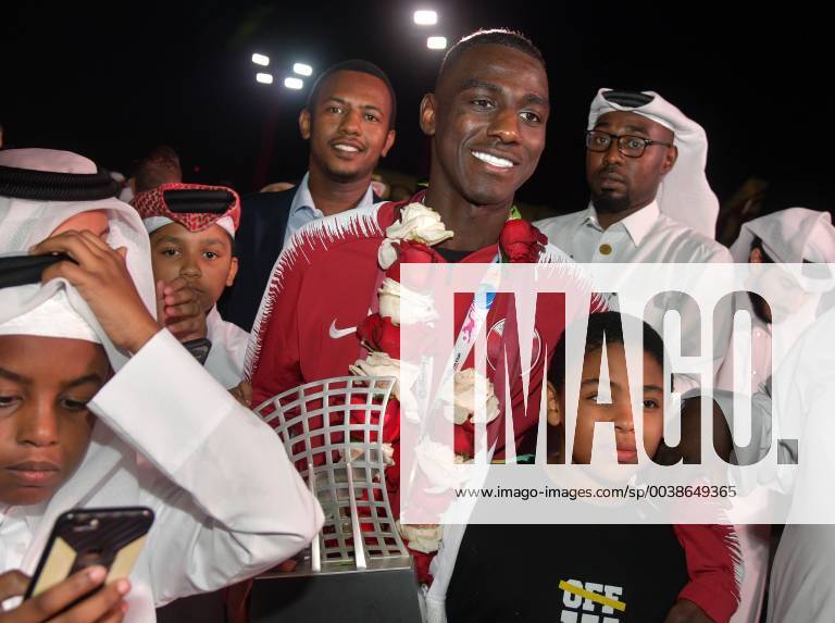 (190203) -- DOHA, Feb. 3, 2019 -- Qatar s forward and 2019 AFC Asian ...