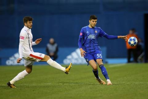 DINO PERIC fudbaler Dinama Zagreb na utakmici Prvenstva Hrvatske Prve ...