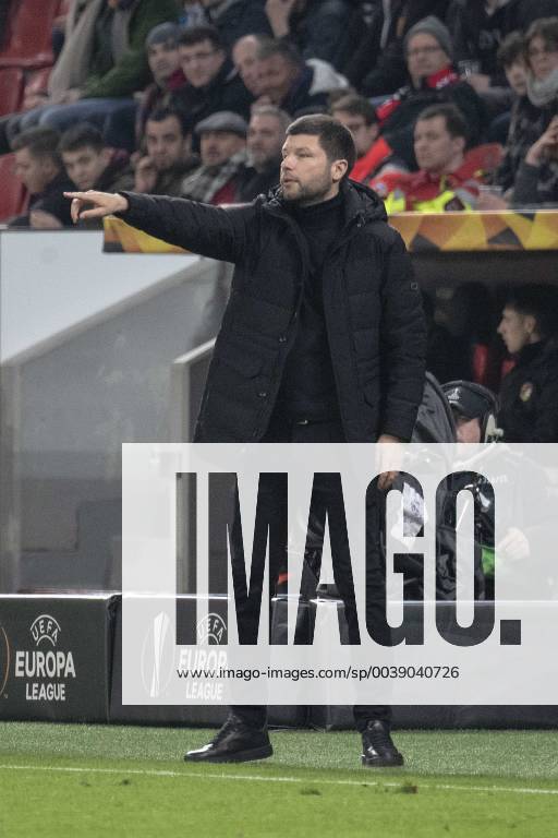 Coach Murad MUSAEV FK Krasnodar pointing at the edge of the pitch whole ...