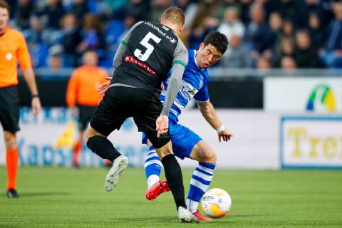 Samir Memisevic of FC Groningen, Paul Gladon of FC Groningen, Joel ...