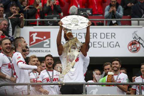 2 Soccer Bundesliga 1 FC Koeln SSV Jahn Regensburg 12 05 2019 Banner in ...