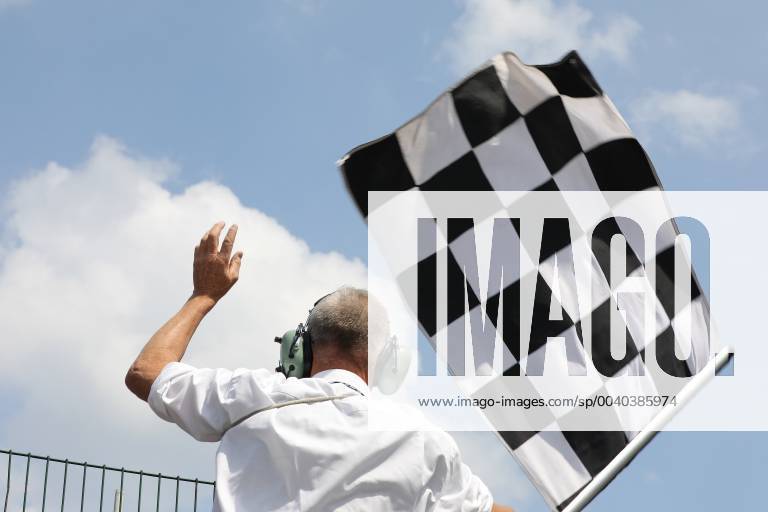 Finish flag at the DTM race on the Circuit Zolder Copyright Thomas