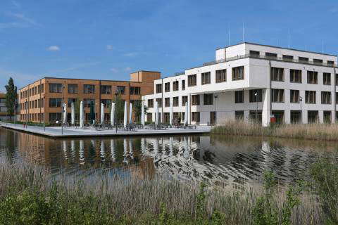 Infineon in Neubiberg near Munich is the headquarters of Infineon ...