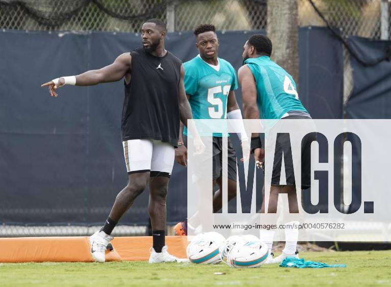 June 29, 2019 - Davie, Florida, U.S. - Miami Dolphins defensive end ...