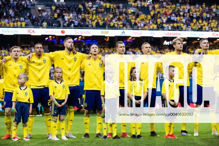 190607 Emil Forsberg, Robin Quaison, Pontus Jansson, Kristoffer Olsson ...