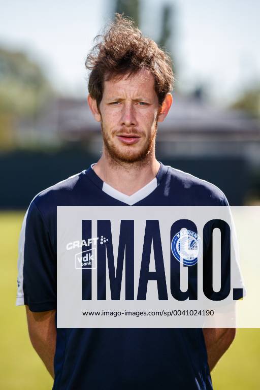 Gent s assistant coach Thomas Matton poses for photographer, in marge ...
