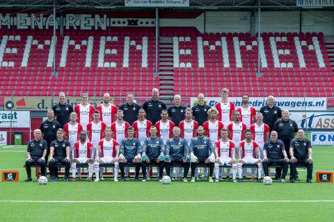 (Top Row L-R) Jan Haak recovery Trainer, Filip Ugrinici, Anco Jansen ...