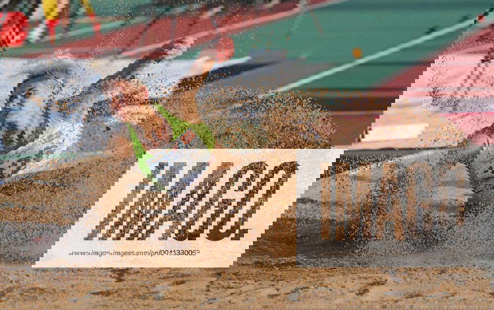 CHEBOKSARY, RUSSIA – JULY 25, 2019: Athlete Veronika Semashko competes ...