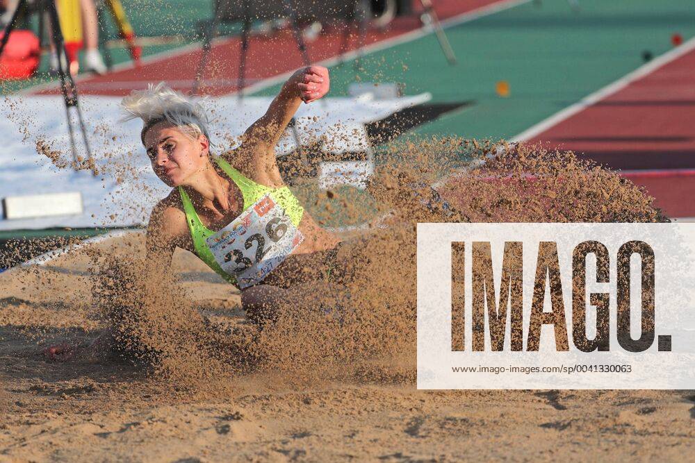 CHEBOKSARY, RUSSIA – : Athlete Veronika Semashko competes in a women s ...