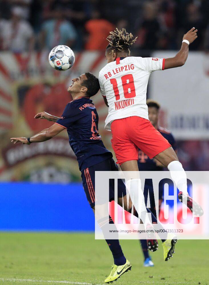 NKUNKU Christopher Team RB Leipzig with THIAGO DFL Football Bundesliga Season 2019 2020 Match RB