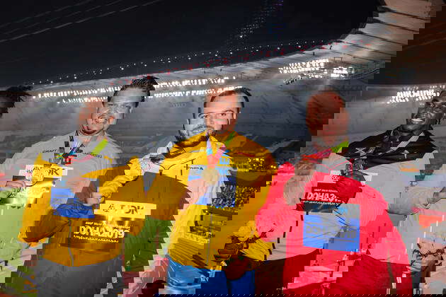 Fedrick Dacres of Jamaica, Daniel Stahl of Sweden and Lukas ...