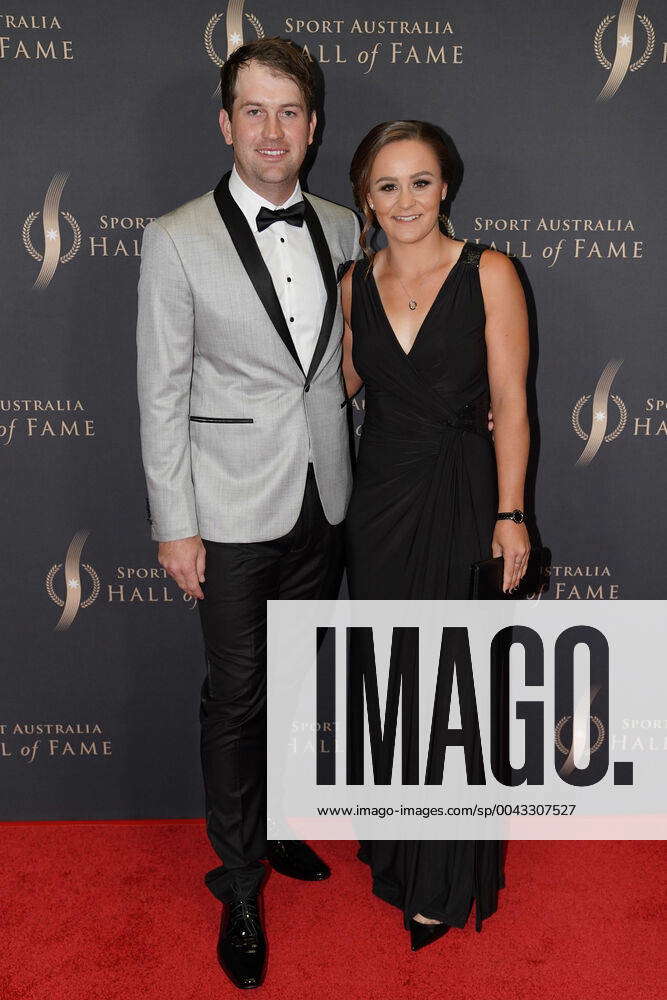 HALL OF FAME, The Don Award finalist Ash Barty poses with partner Garry ...