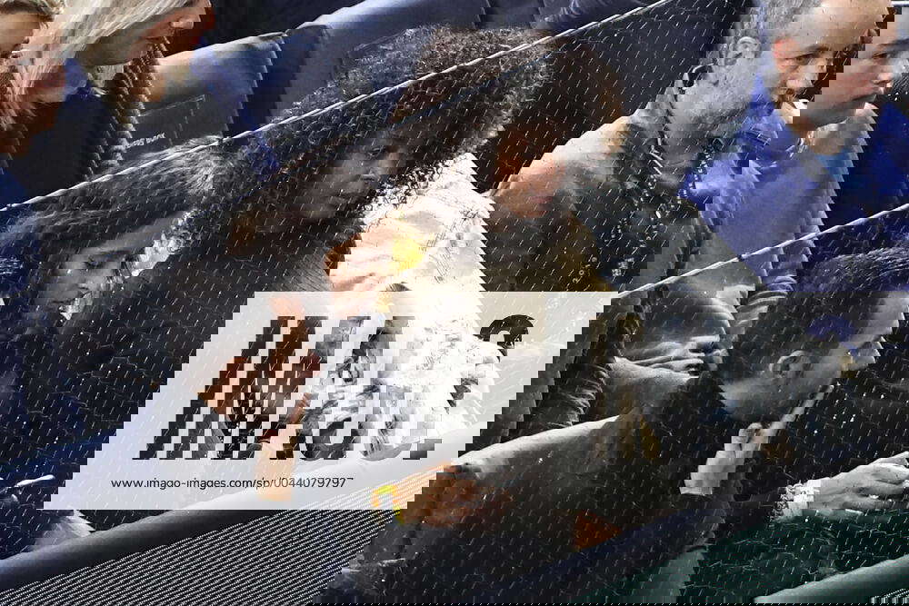 Susan Gossage femme de Jeremy Chardy (FRA) enceinte dans les tribunes ...