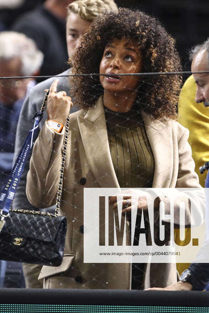 Susan Gossage femme de Jeremy Chardy (FRA) enceinte dans les tribunes ...