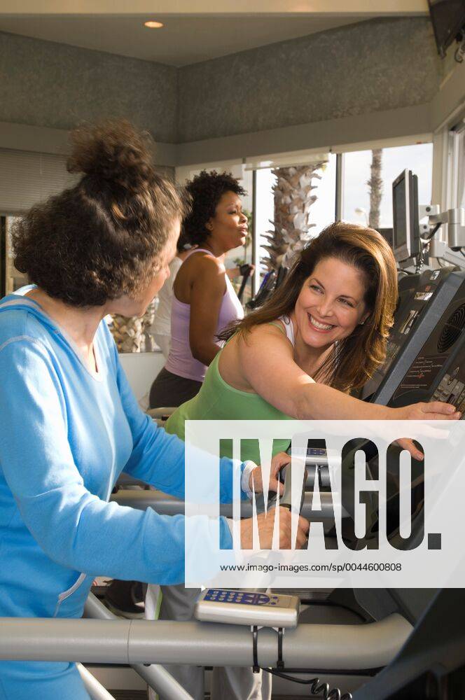 Women Working Out at Health Club