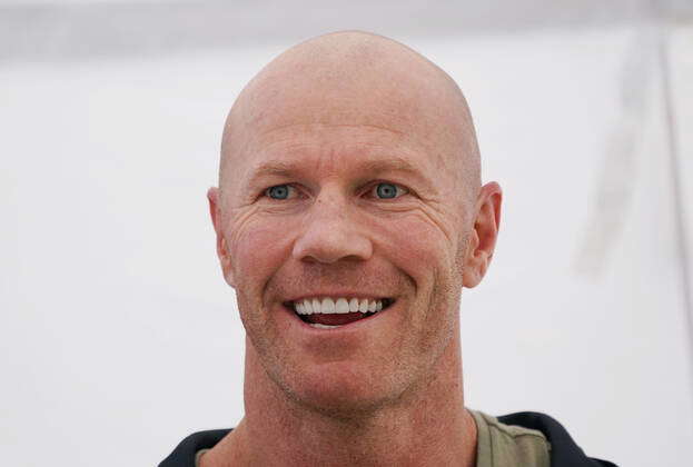 BOXING BARRY HALL PAUL GALEN WEIGH IN, Barry Hall looks on during an ...