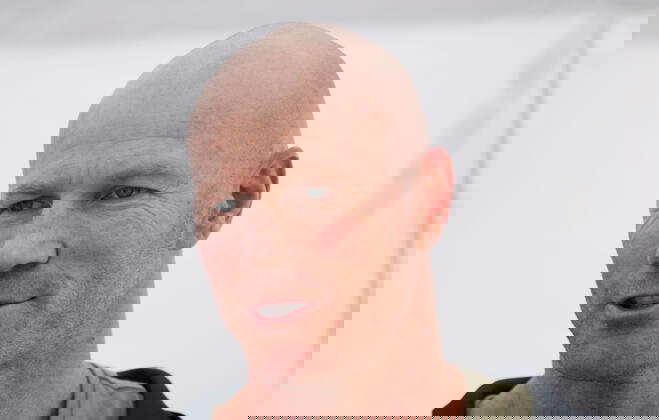 BOXING BARRY HALL PAUL GALEN WEIGH IN, Barry Hall looks on during an ...