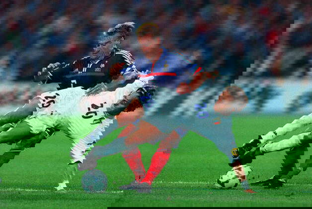 Francesco Totti & Deschamps France V Italy France V Italy Euro 2000 ...