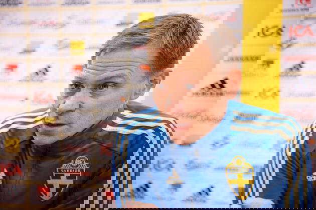 Scout Roger Sandberg of the Swedish national football team during a ...