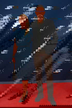 Christophe Impens and partner pictured at the blue carpet of the ...