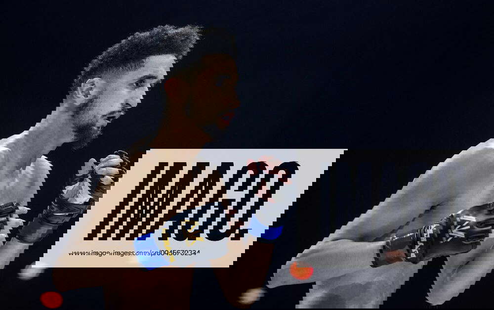 191211 Hamza Bougamza of Sweden in a MMA fight during AK3 on December ...