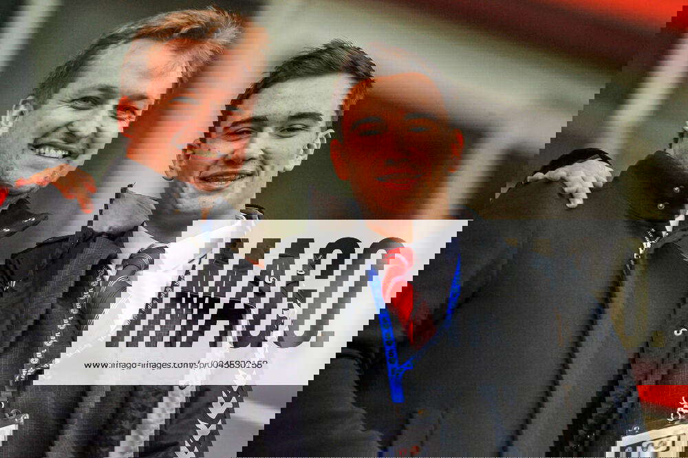 Fleetwood Town s media Sam Duffy with Media Intern Cameron Watters ...