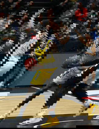 Basketball Bundesliga Landry Nnoko Left Alba Berlin against Prince Ibeh ...