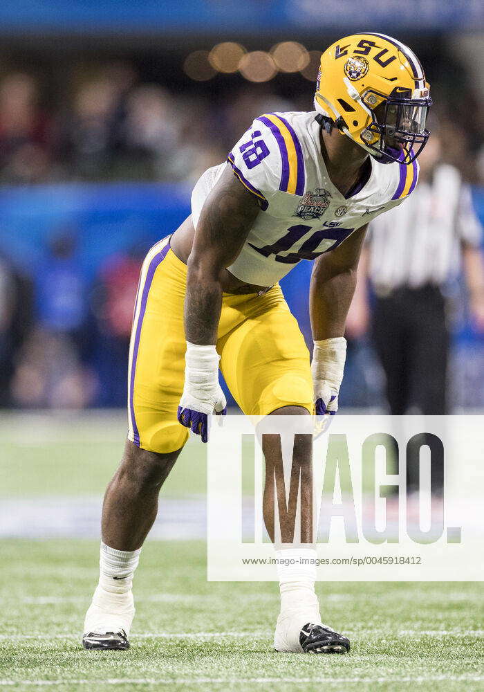 : LSU linebacker K Lavon Chaisson during NCAA, College League, USA ...