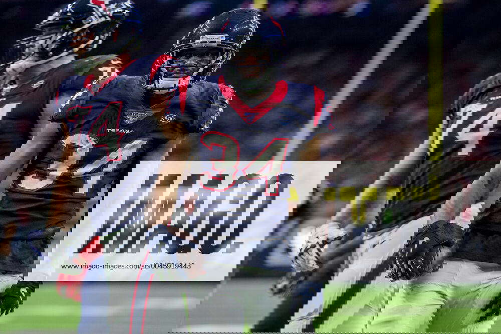 December 29, 2019: Houston Texans running back Taiwan Jones (34) during ...