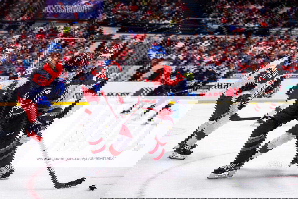 191231 Connor McMichael of Canada and Adam Raska of Czech Republic ...