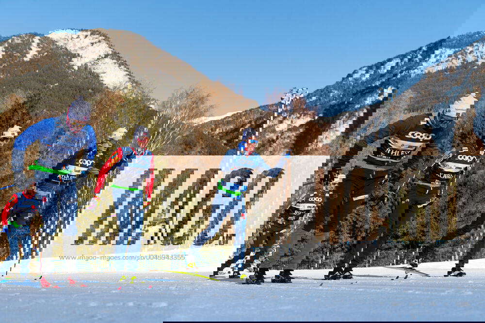 200102 Johannes Hosflot Klaebo and Jan Thomas Jenssen of Norway at a ...