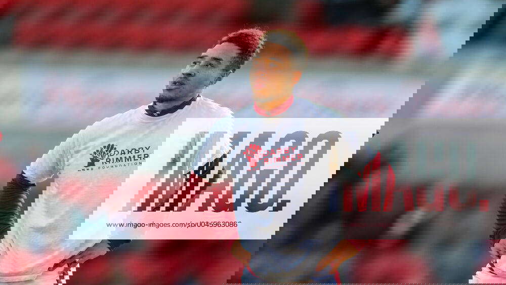 Adam Henley of Bradford City wears a T Shirt that s supports the Darby ...