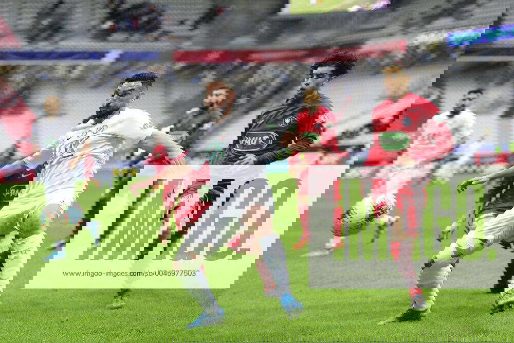 FERRI Jordan (MHSC) vs Ilyes Benmiroch (Reims SA) FOOTBALL : Reims Ste ...