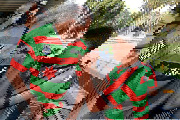 NRL RABBITOHS LATRELL MITCHELL PRESSER, Latrell Mitchell poses for a ...