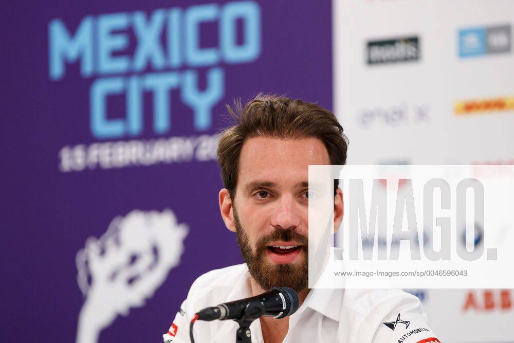 French driver Jean-Eric Vergne, of the DS Techeetah team, speaks during ...