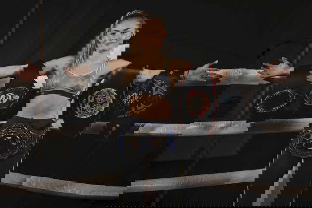 Kickboxer and boxer Sarah Liegmann World Champion, European Champion ...