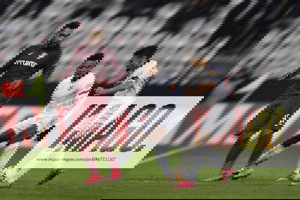 CFR Cluj and FC Sevilla, UEFA Europa League Bill Omrani of CFR Cluj in ...
