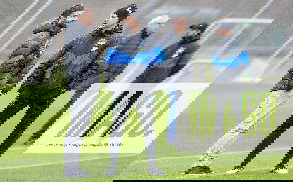 Herthas team manager Arne Friedrich l r and co trainer Markus Feldhoff ...