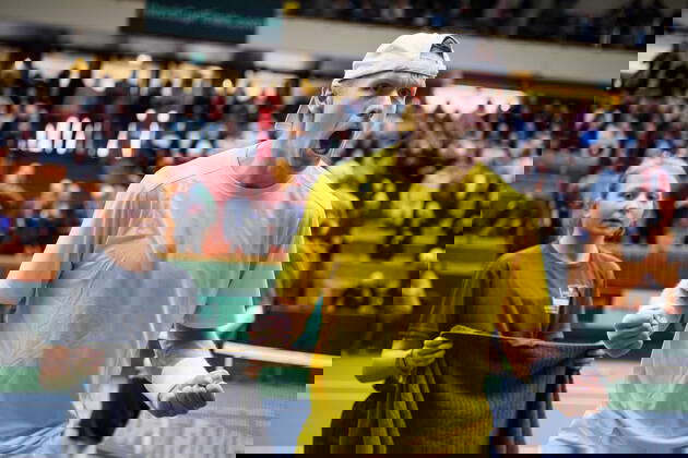 Markus Eriksson of Sweden celebrate after a Davis Cup qualification ...