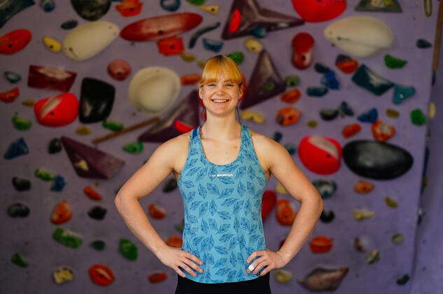 OLYMPICS CLIMBER, Australian climber Oceana Mackenzie trains at home in ...