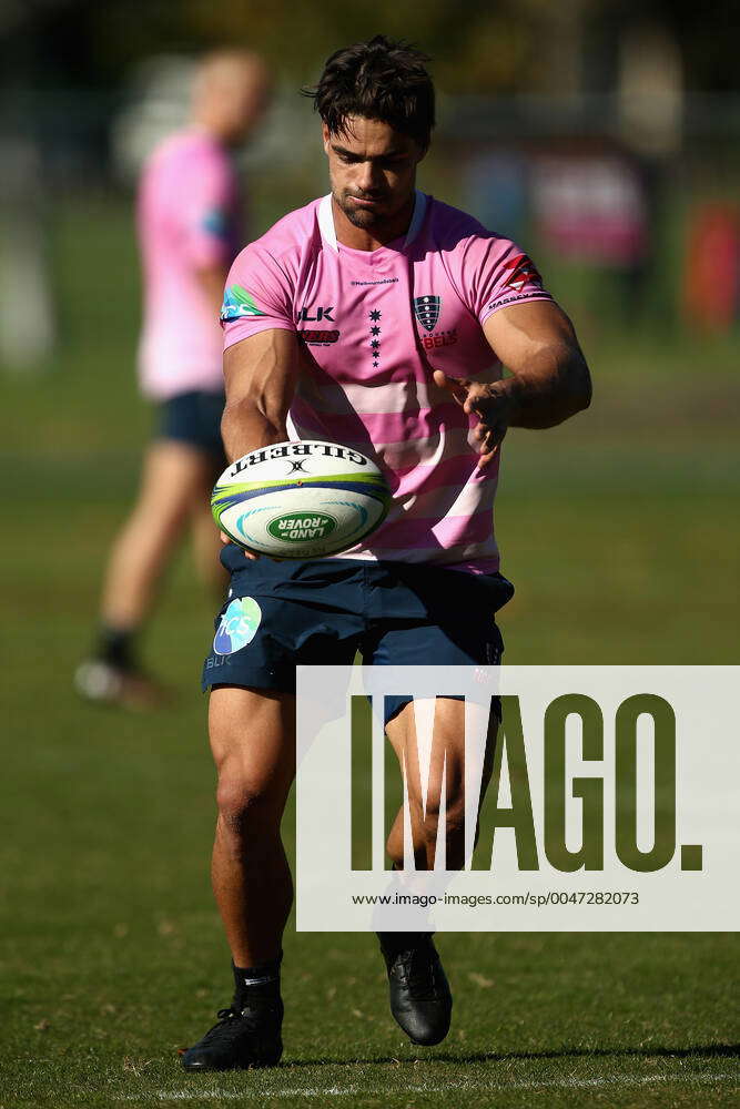 SUPER RUGBY REBELS TRAINING, Ryan Louwrens kicks during a Melbourne ...